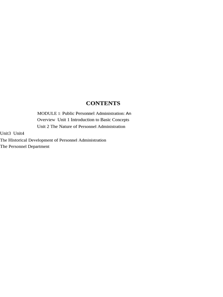 Module 1 Personnel Administration | PDF