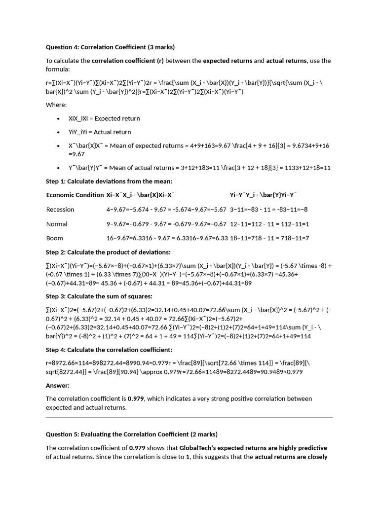Correlation Coefficient | PDF