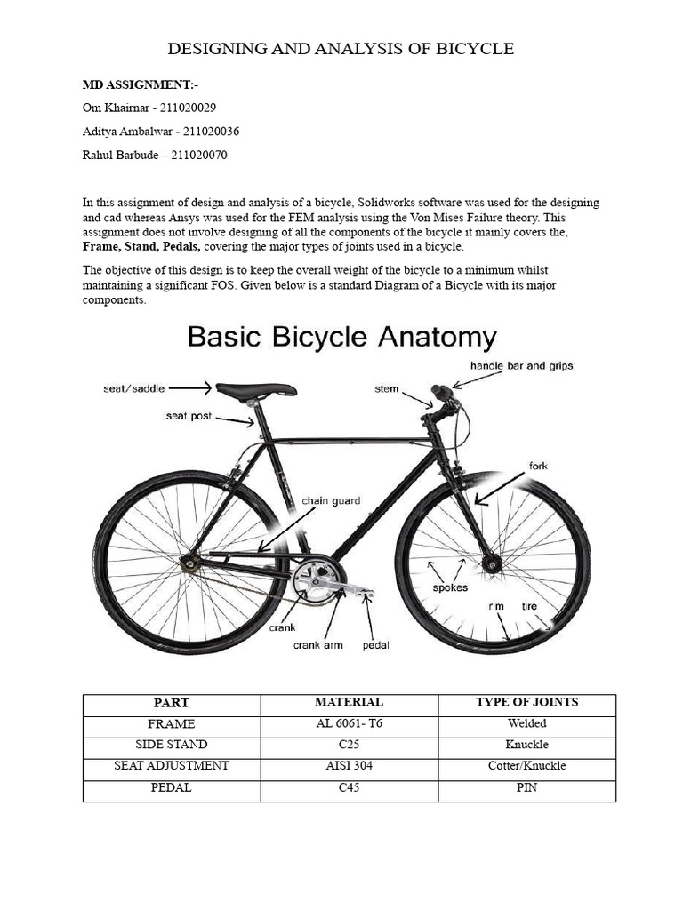 MD ASSIGNMENT Cycle Report | PDF