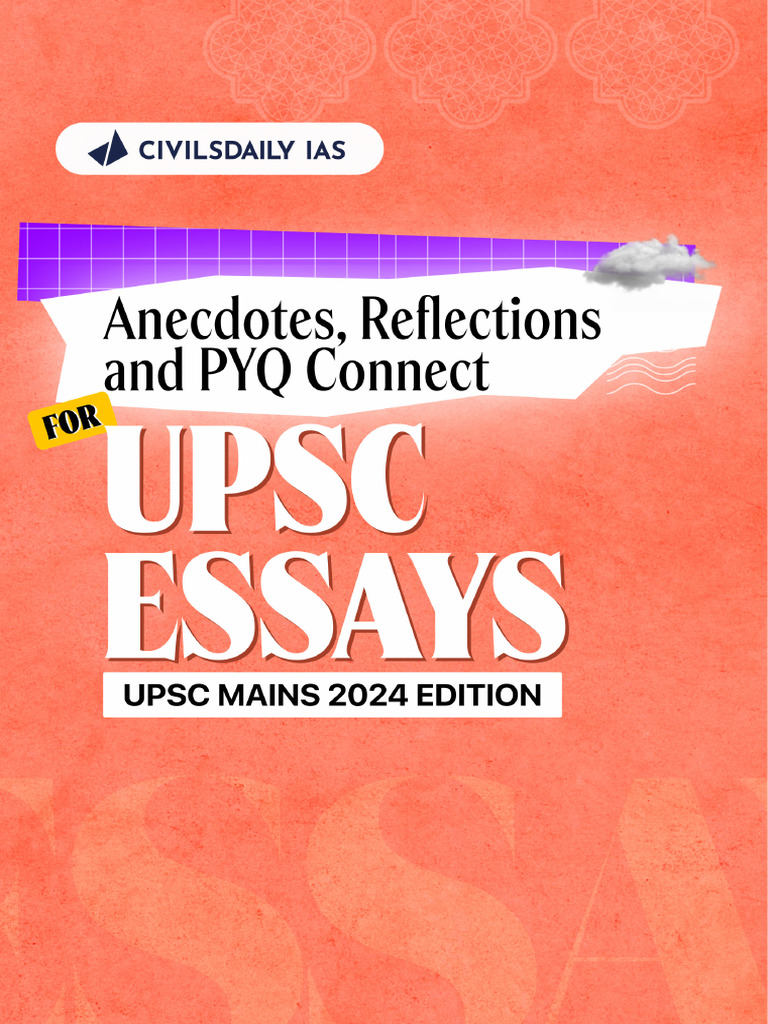 Civilsdaily IAS - Essay Anecdotes, Reflections and PYQ Connects | PDF
