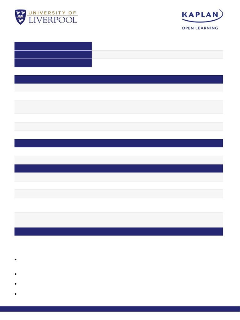 Study Plan - MPH | PDF
