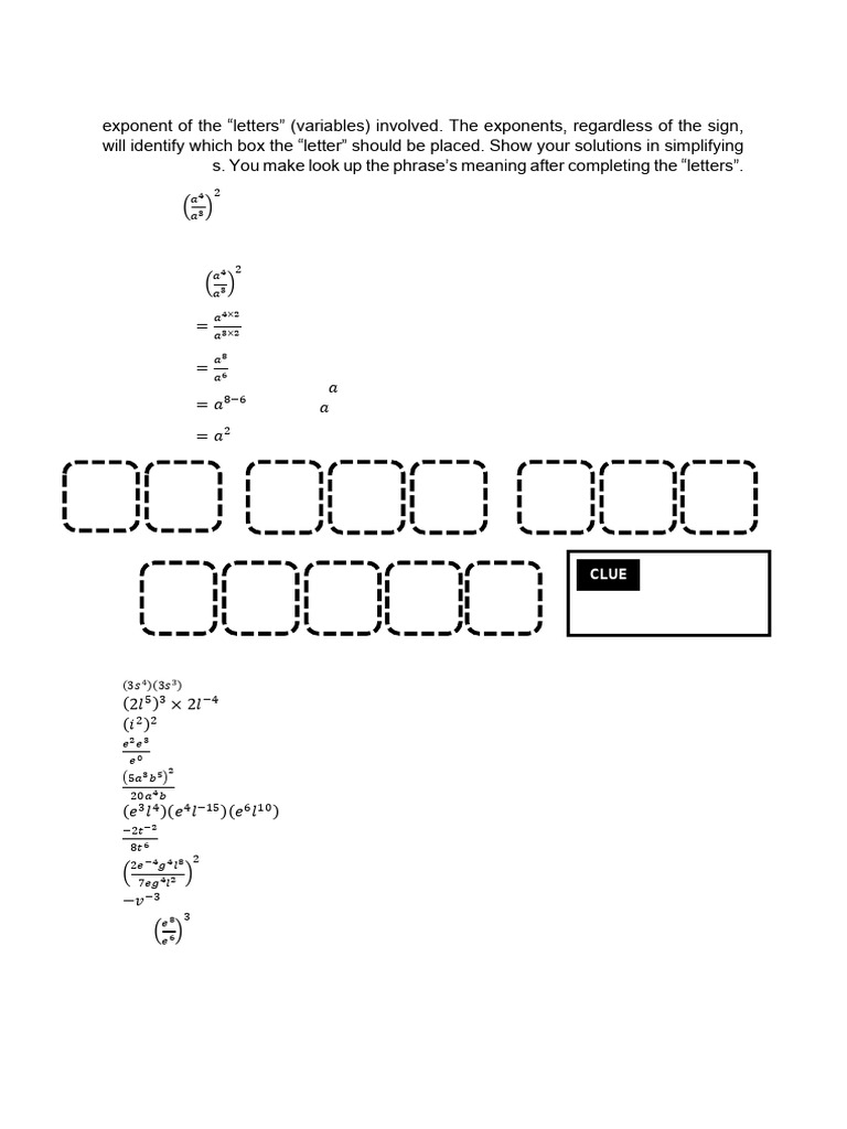 Hidden Message Worksheet | PDF