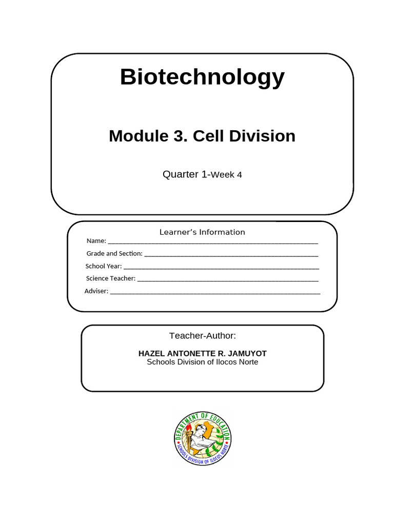 WEEK 5 6 Biotechnology 8 Q1 Wk5 6.hamuyot Hazel Antonette | PDF