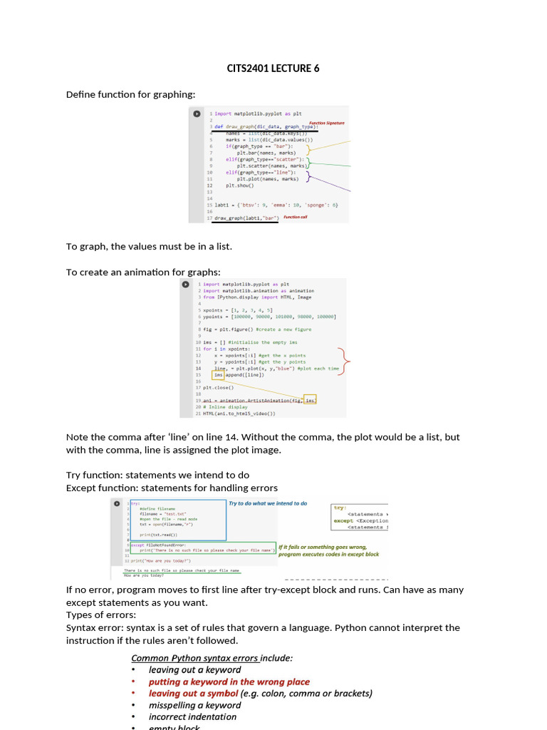 Cits2401 Lecture 6 | PDF