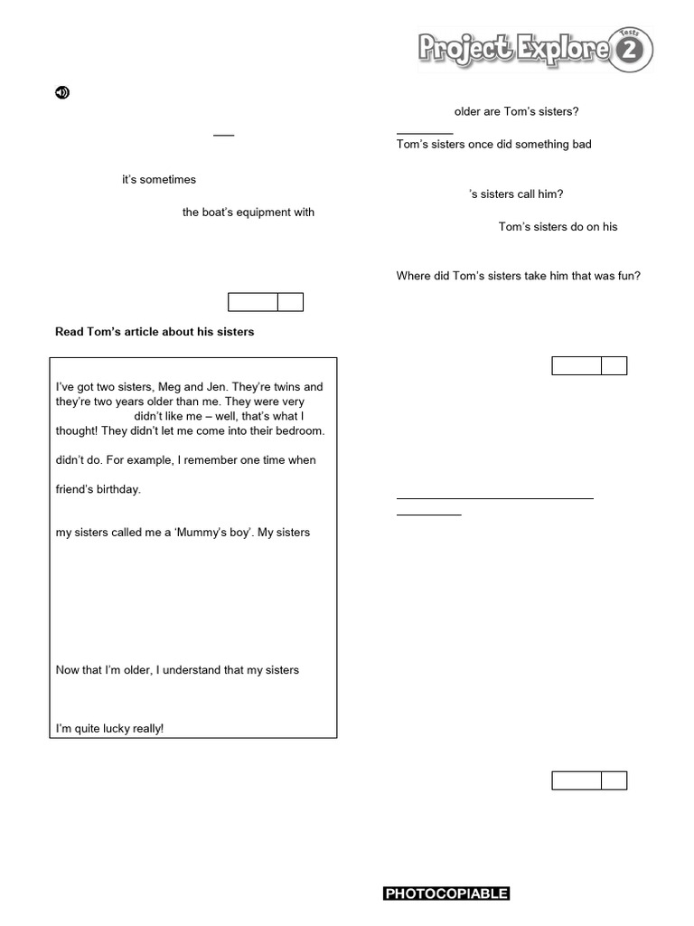 PrEx2 Progress Test 1 | PDF