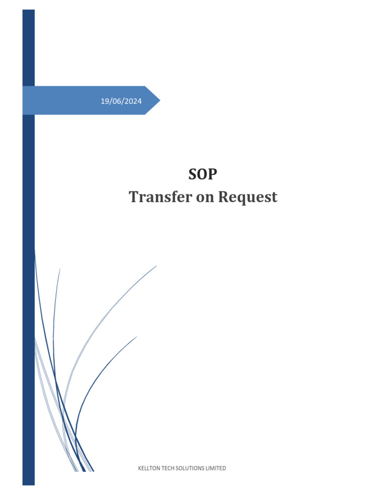 SOP_Transfer on Request | PDF