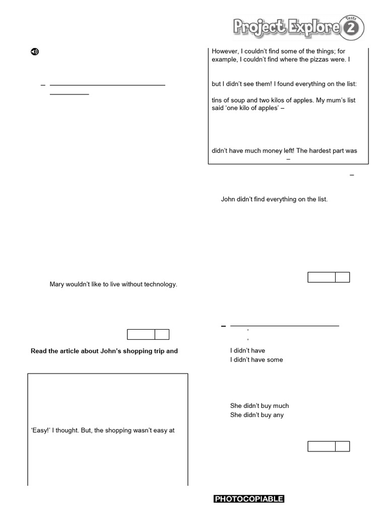 PrEx2 Progress Test 2 | PDF