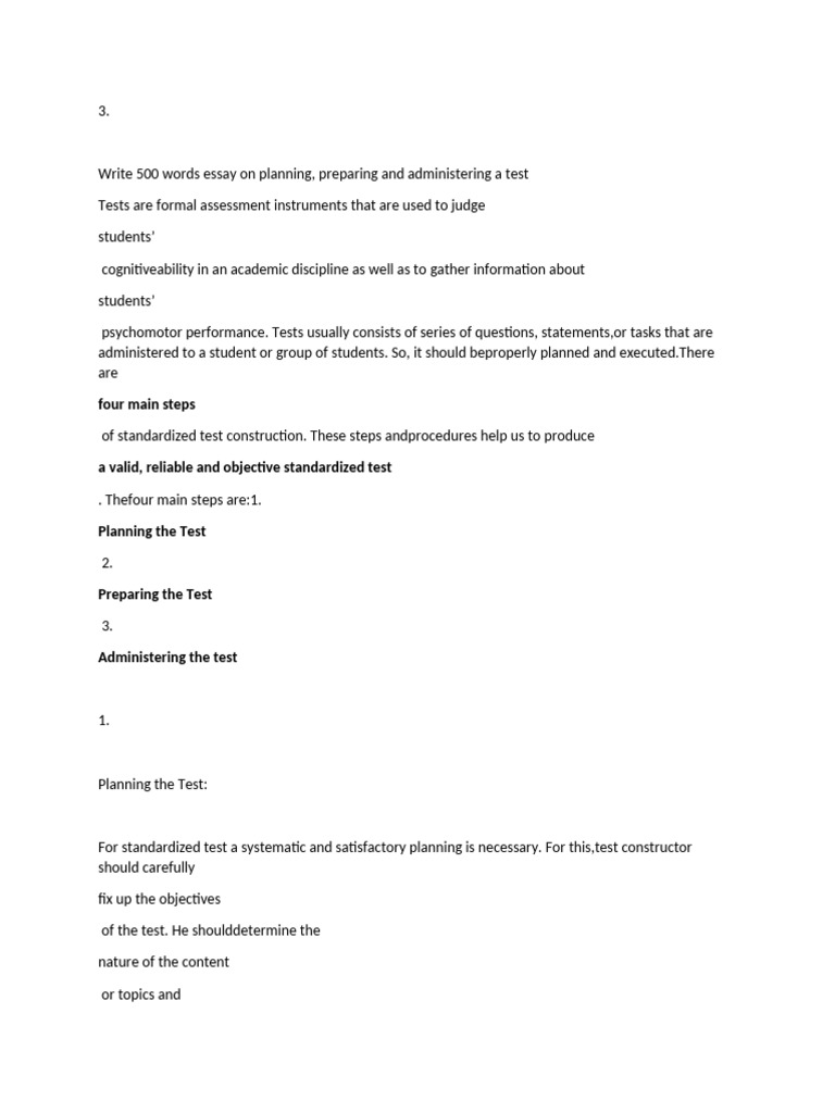 Test Assesment Pdf Educational Assessment Methodology