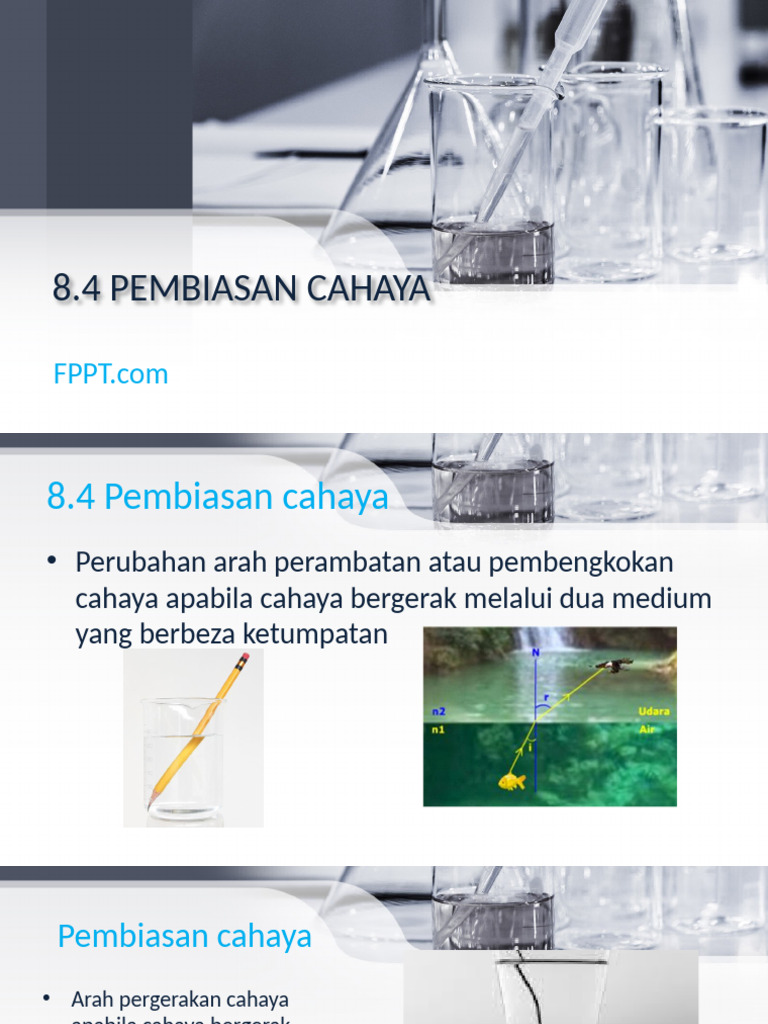 8.4 Pembiasan cahaya | PDF