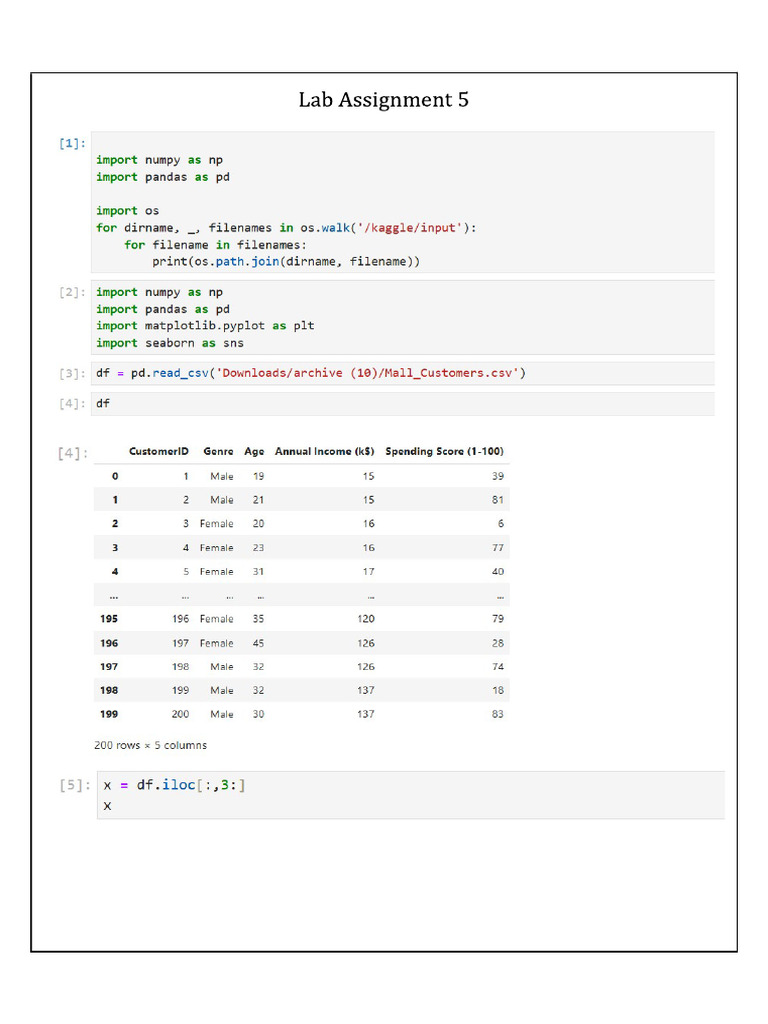 Lab Assignment | PDF