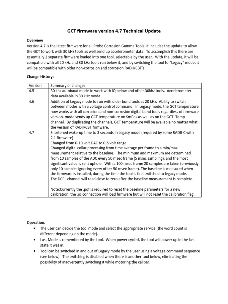 GCT version 47 technical update | PDF
