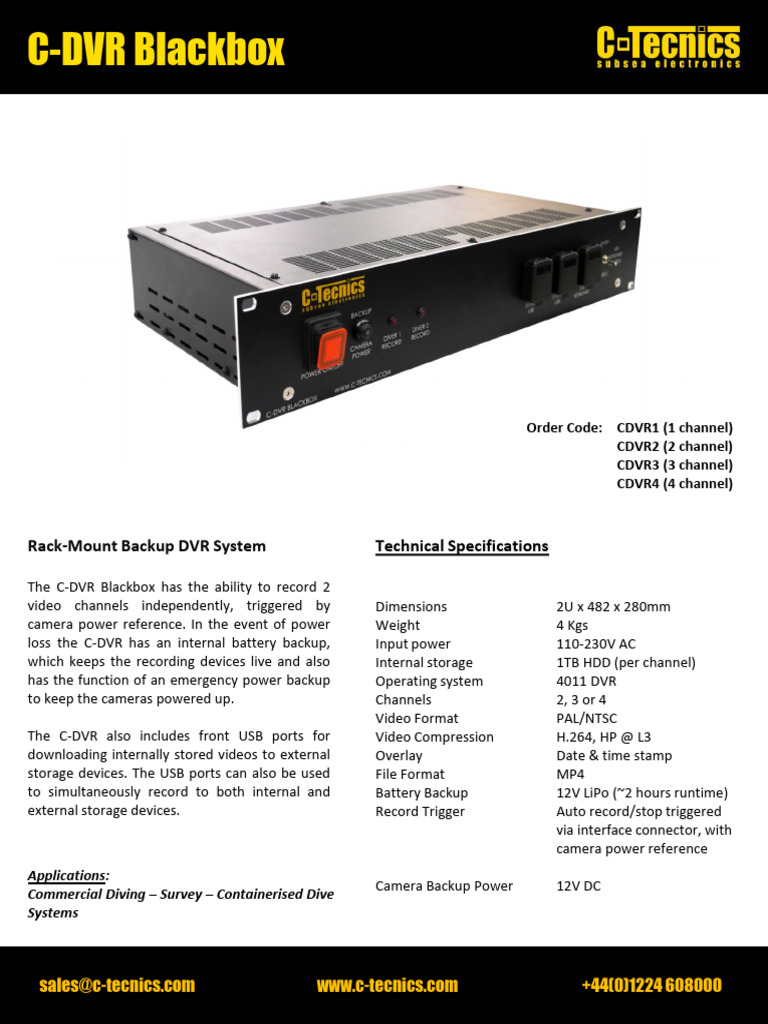 C-DVR Blackbox | PDF