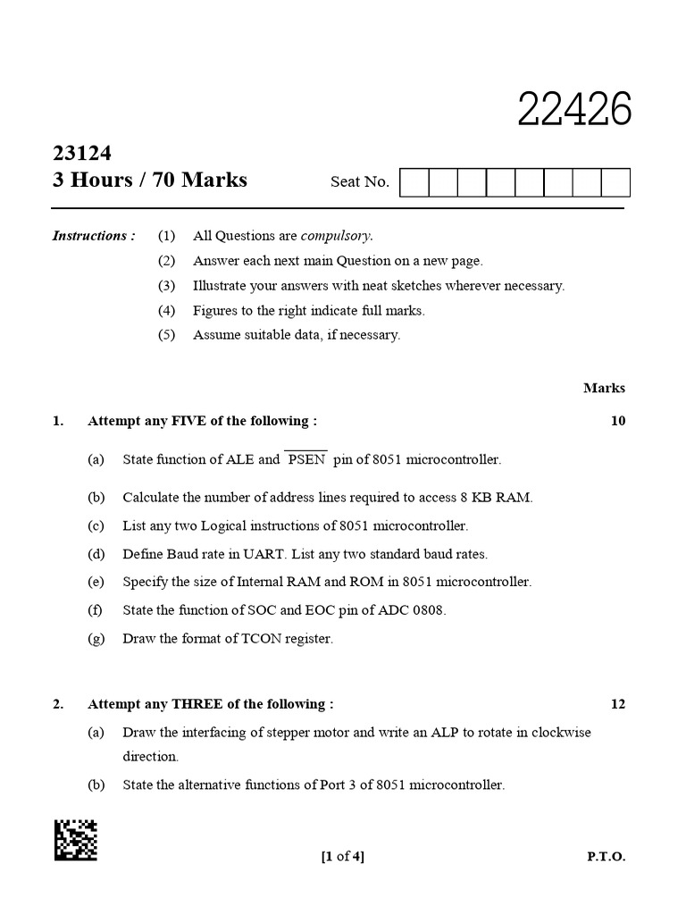 22426-2023-Winter-Question-Paper (Msbte Study Resources) | PDF | Microcontroller | Classes Of ...