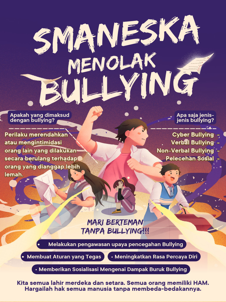 Poster Infografis Hak Asasi Manusia Ilustratif Ungu Dan Krem - 20241003 ...