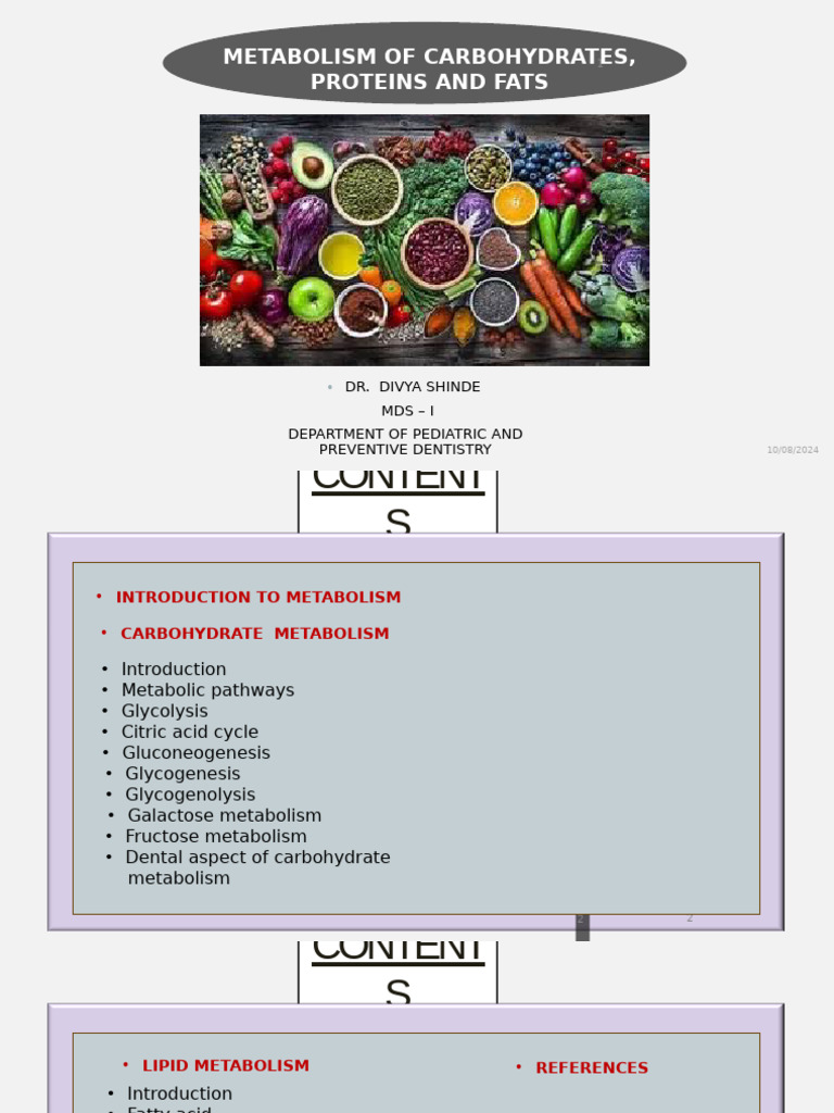 Carb, Proteins, Lipids (DIVYA) | PDF
