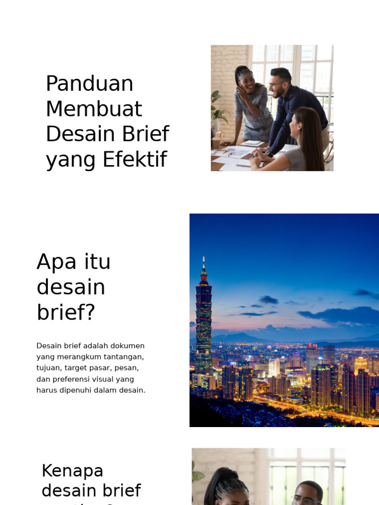 Panduan Membuat Desain Brief Yang Efektif | PDF