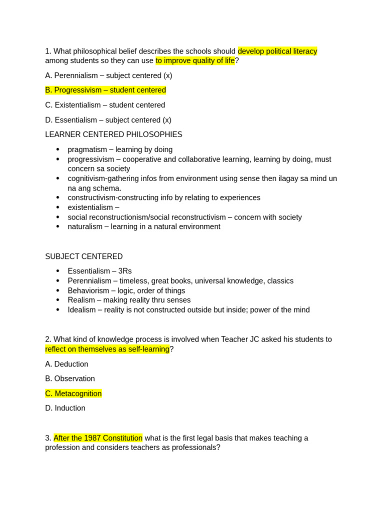 SNEd BLEPT 5 | PDF | Learning | Teachers