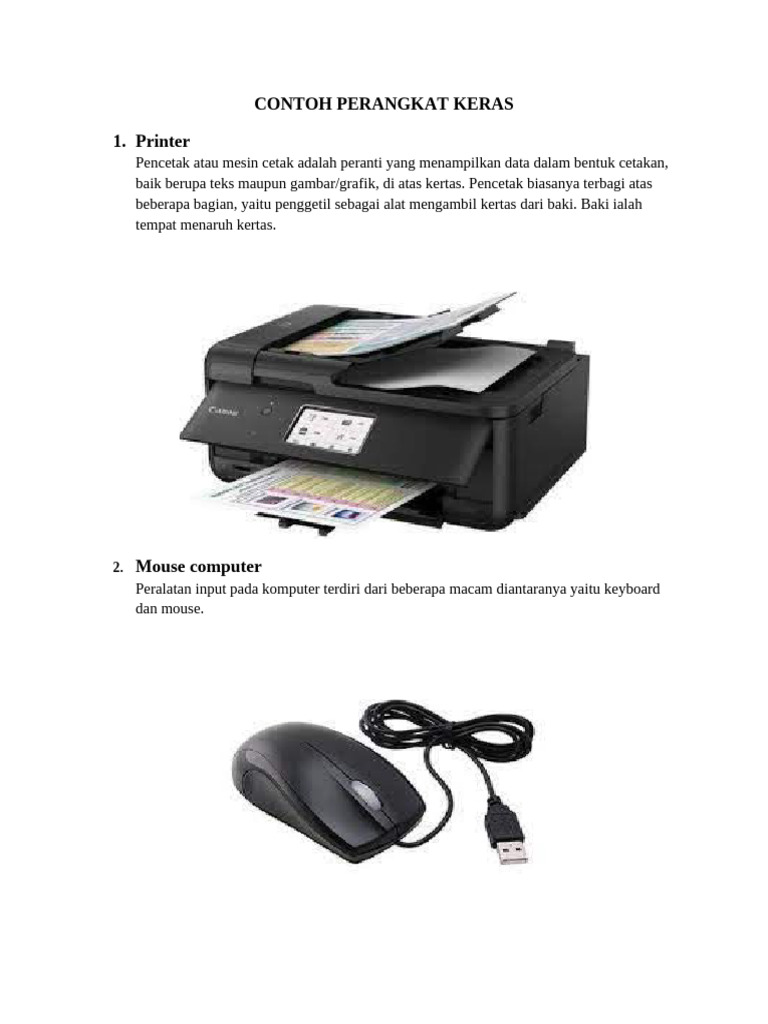 Contoh Perangkat Keras | PDF