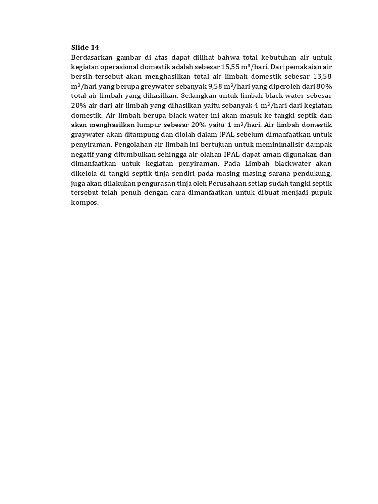 Catatan Presentasi Pertek Limbah Cair PT VPP | PDF