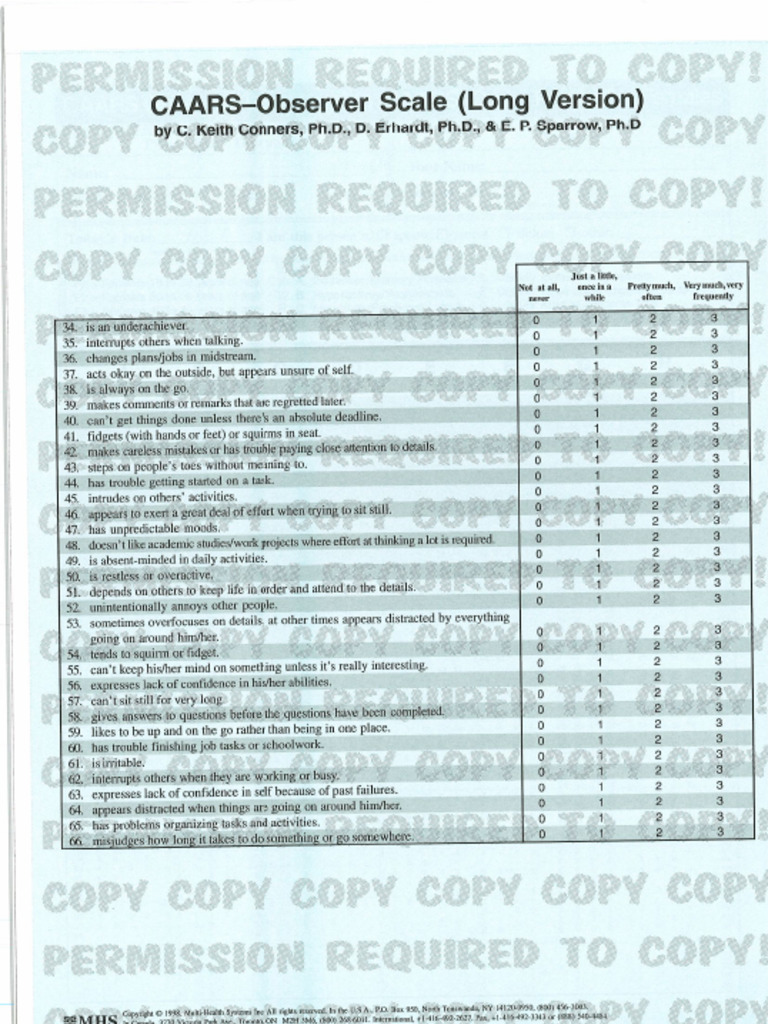 CAARS Observer p2 | PDF CAARS Observer p2 | PDF