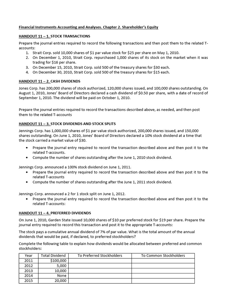 lesson 1 - exercises | PDF