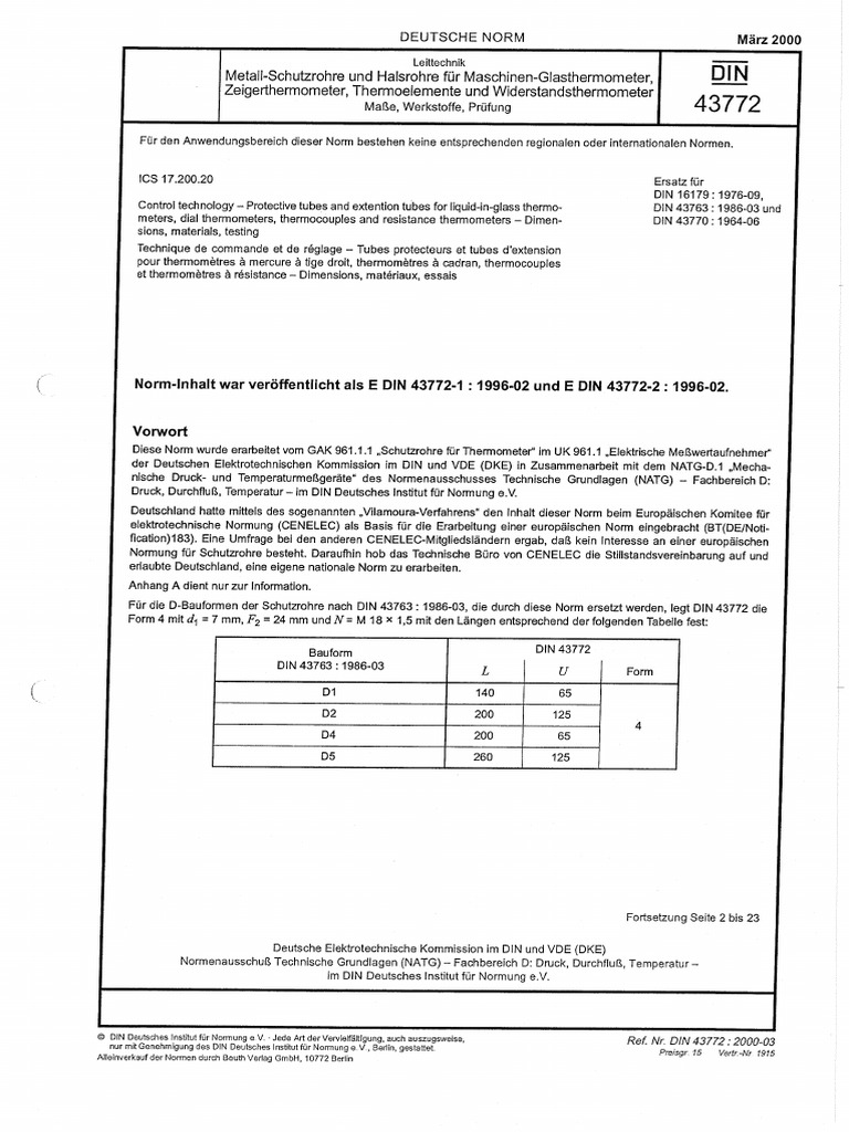 Din 43772-2000 | PDF