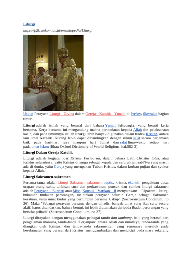 Masa Liturgi Dalam Gereja Katolik | PDF | Perjalanan | Agama & Spiritualitas