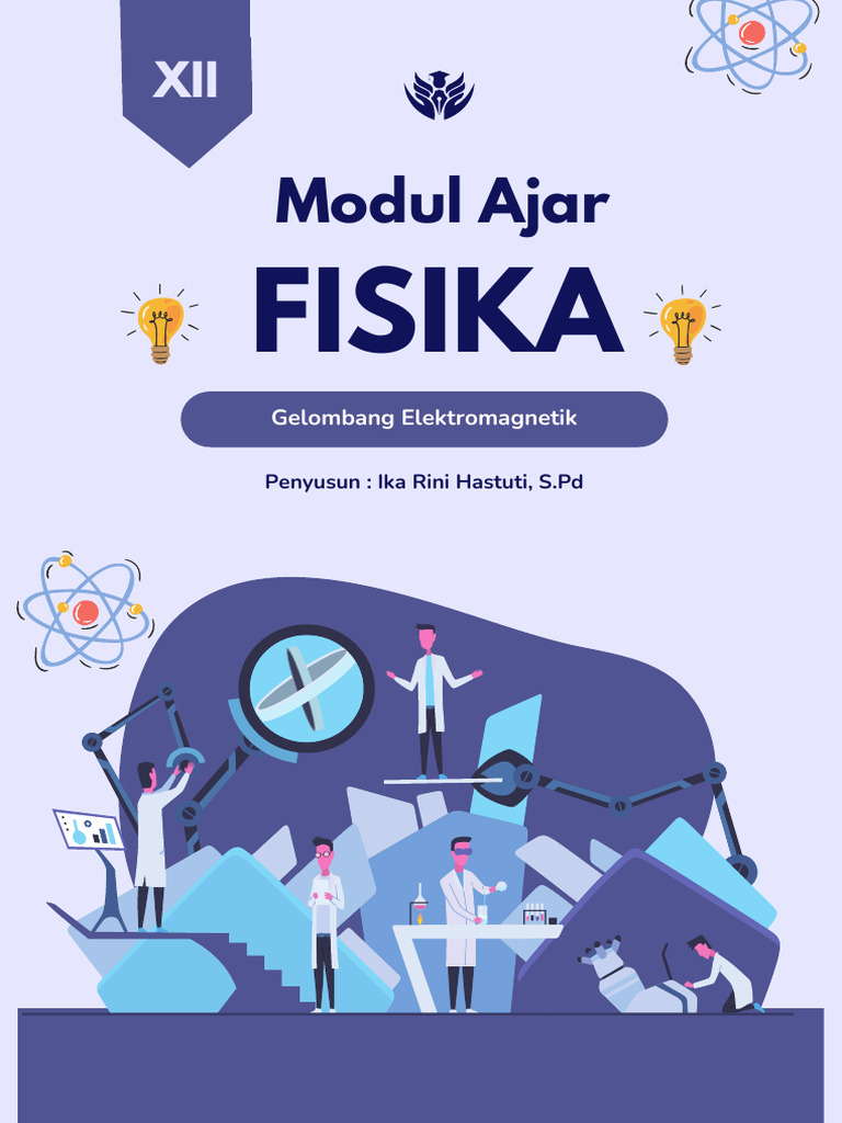 Modul Ajar Fisika Sampul Buku Ungu Tua Ilustrasi (Flyer (A4) ) | PDF