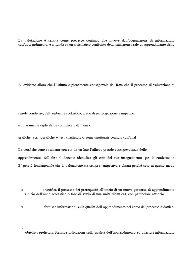 Parte Ottava Valutazione Ott.2018 | PDF