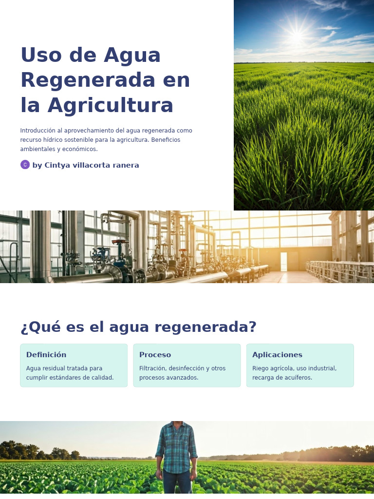 Uso de Agua Regenerada en La Agricultura | PDF