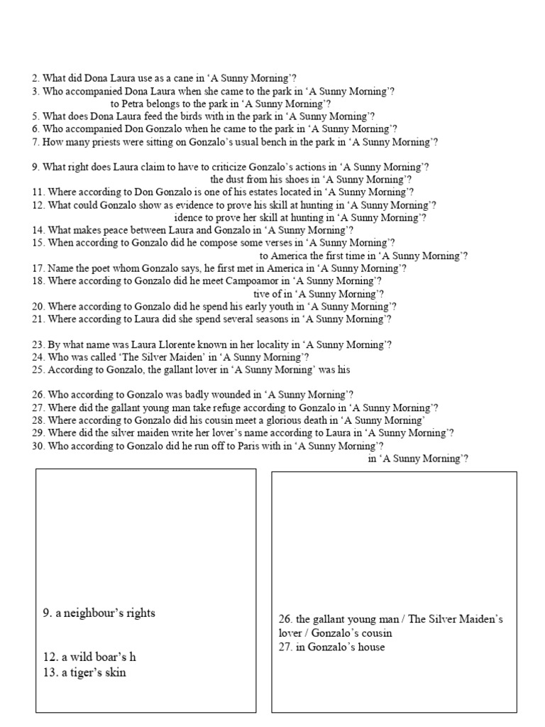 A Sunny Morning | PDF