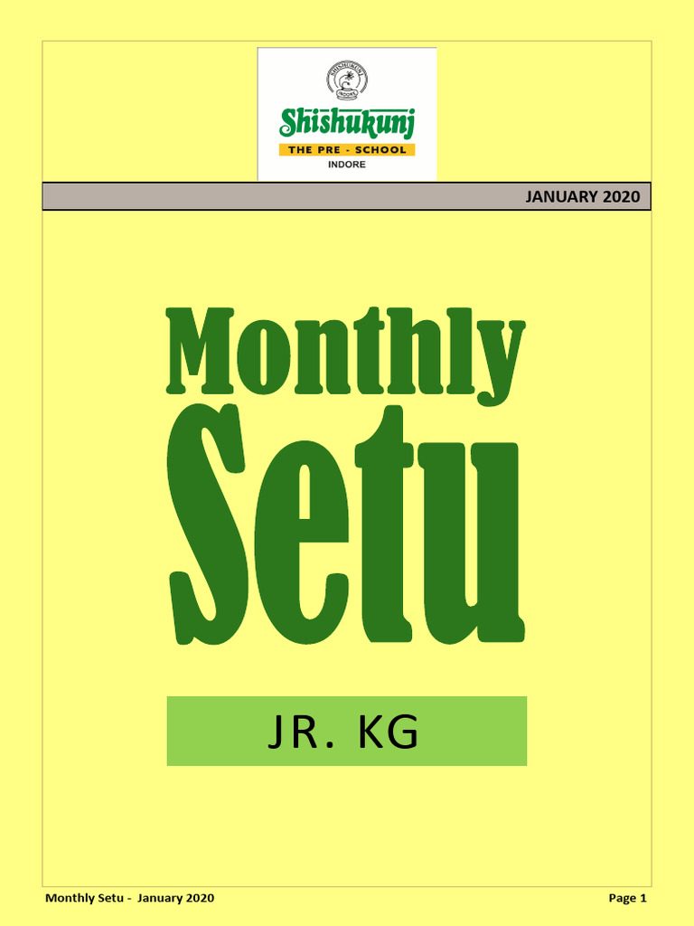 JR - KG January Setu 2019-2020 | PDF