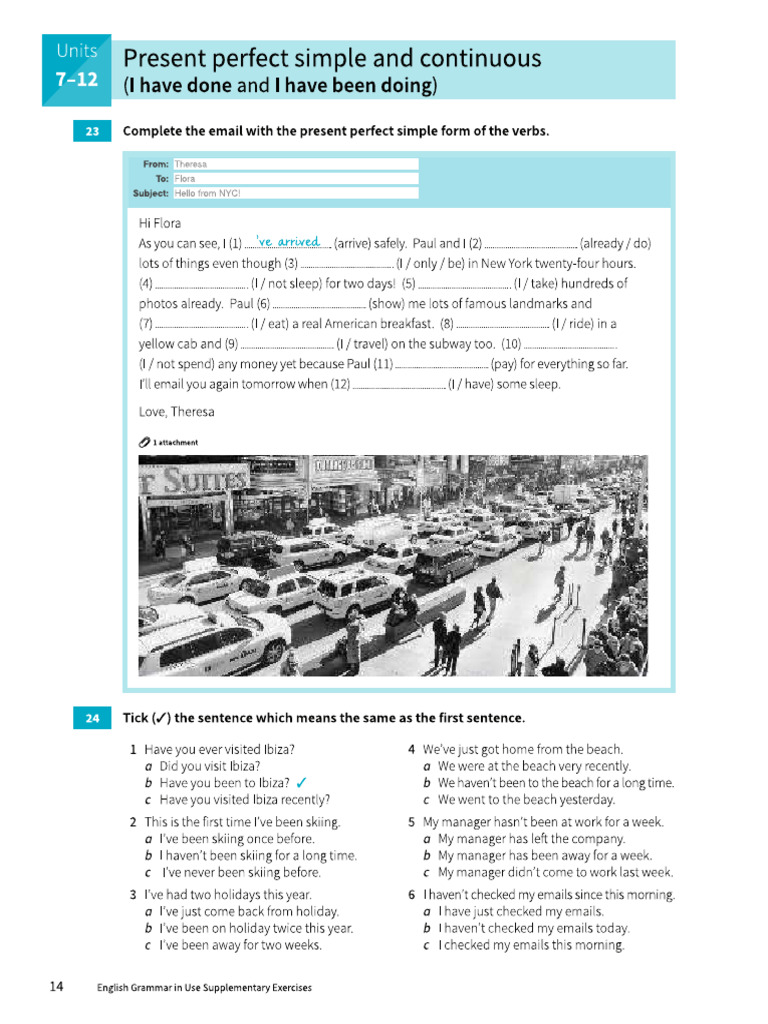 EGIU - Present Perfect & Present Perfect Continuous | PDF