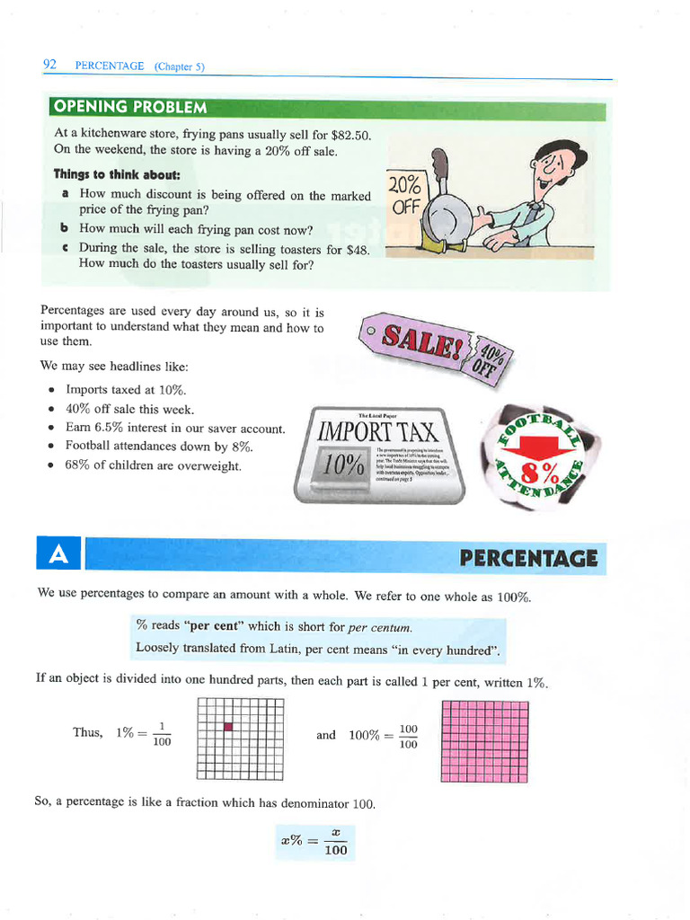 Chapter 7 - Percentage | PDF