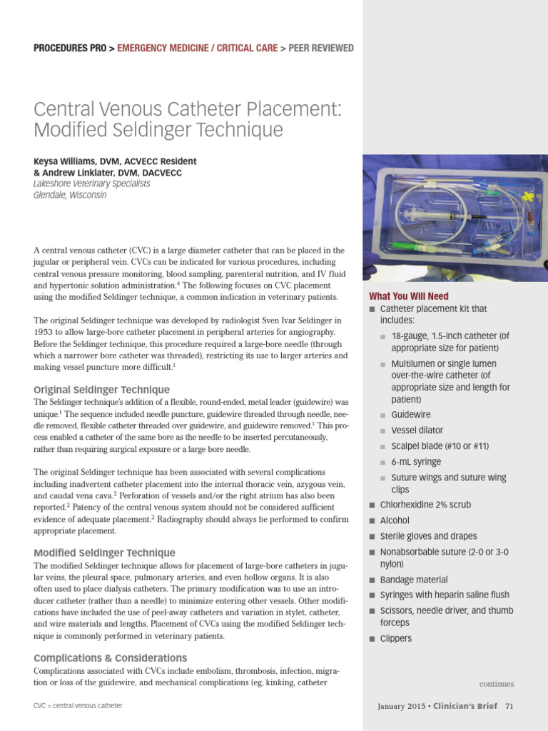 CVC Insertion | PDF