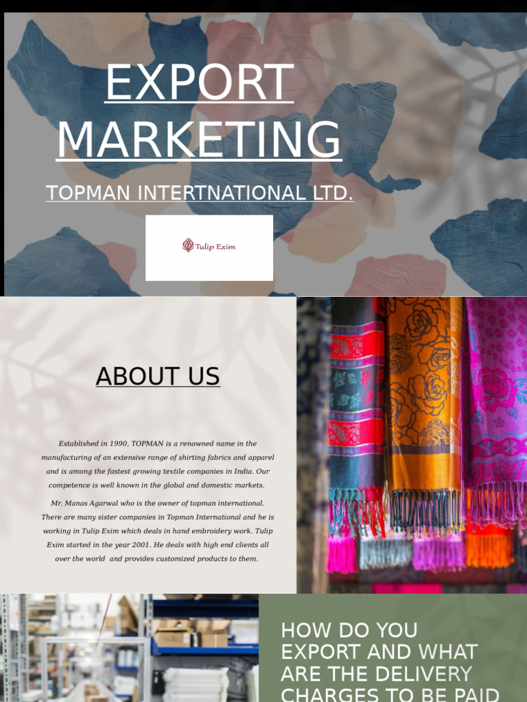 EXPORT MARKETING PPT | PDF