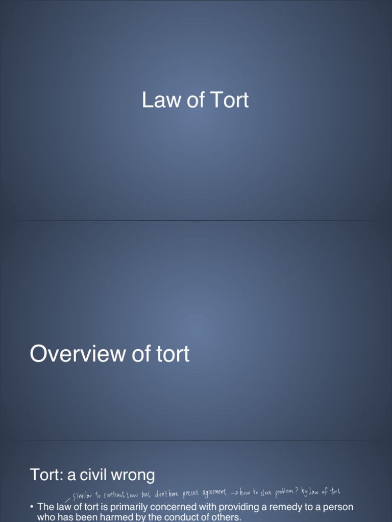 15-Law of Tort-Intentional | PDF