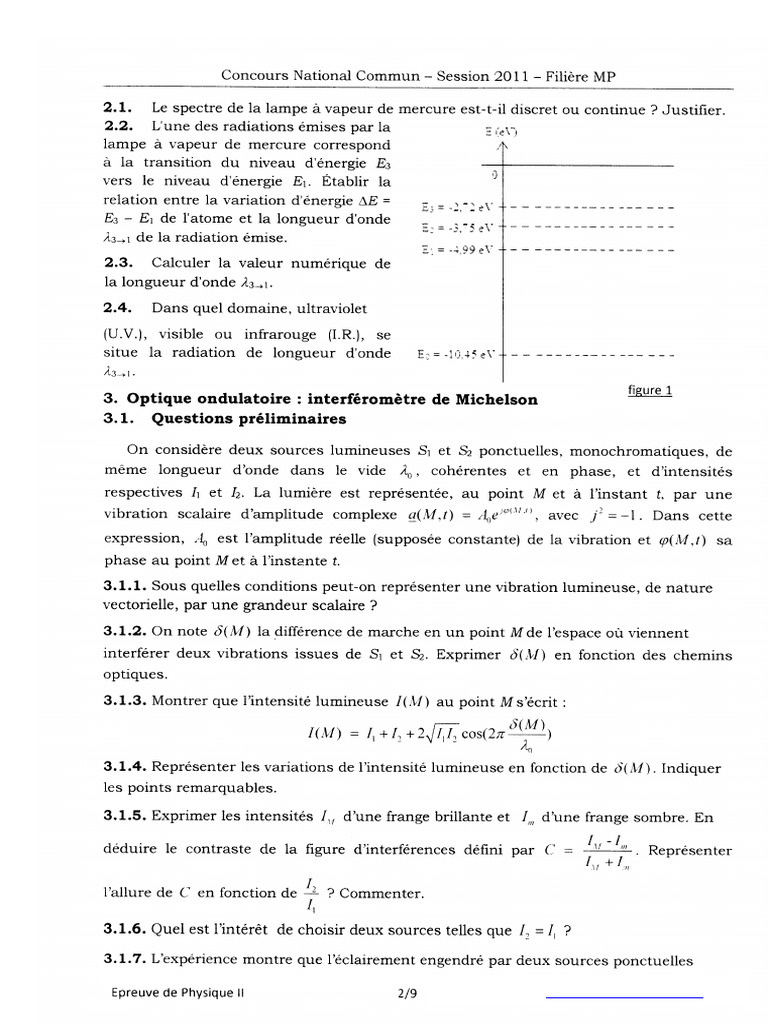 5 - Interférence Michelson | PDF
