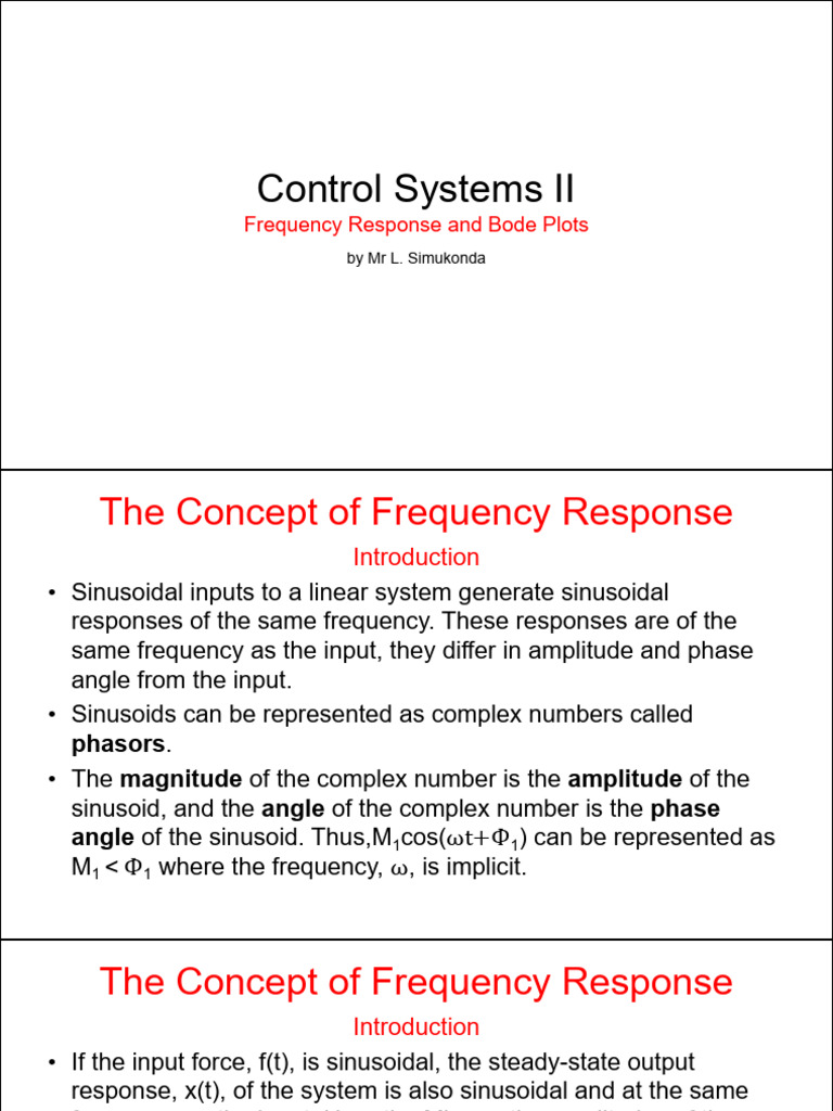 Lecture 4-Frequency Response | PDF | Waves | Teaching Methods & Materials