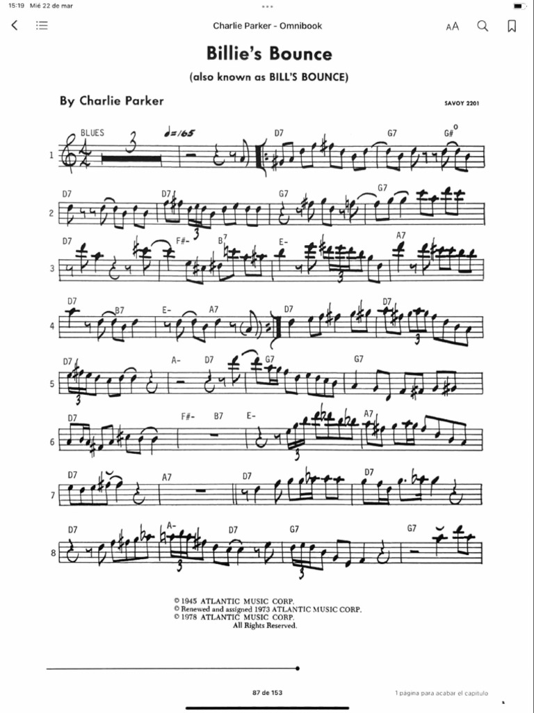 Billies Bounce Eb | PDF