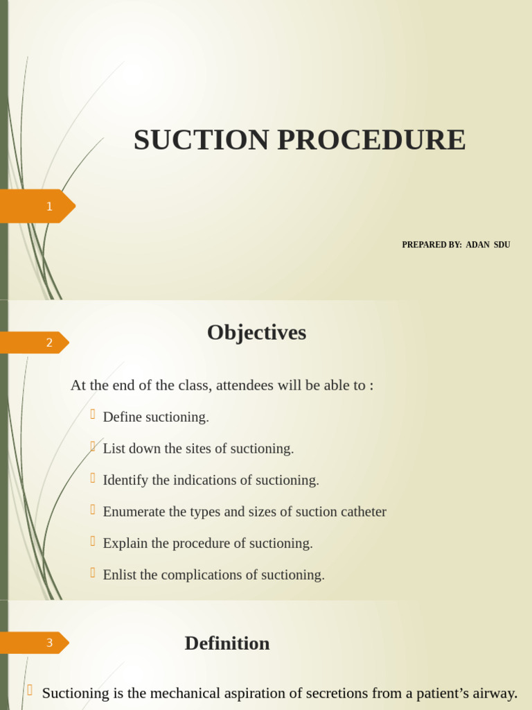 Suctioning | PDF