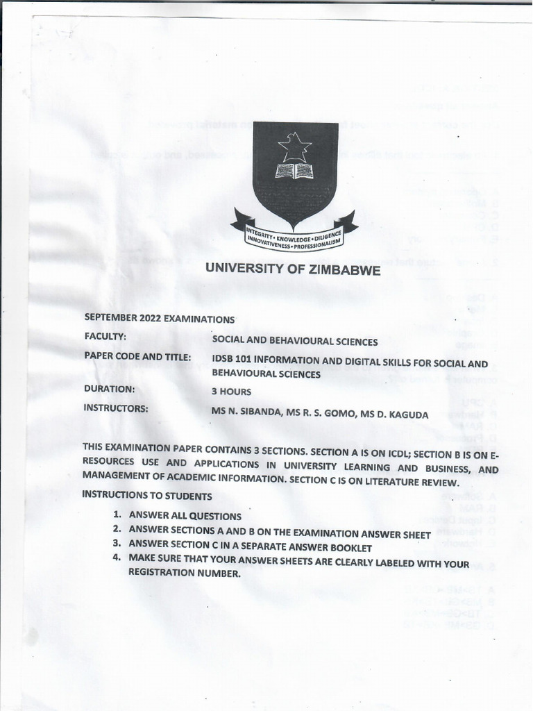 Idsb Social & Behavioural Sciences | PDF