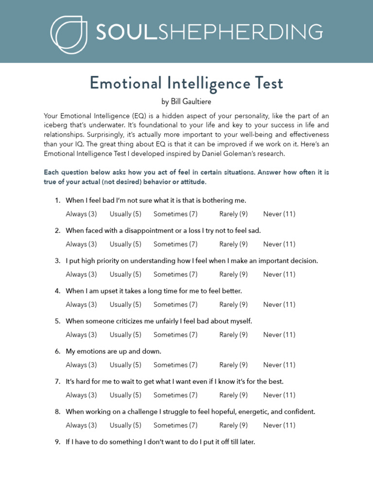 EQ Test | PDF