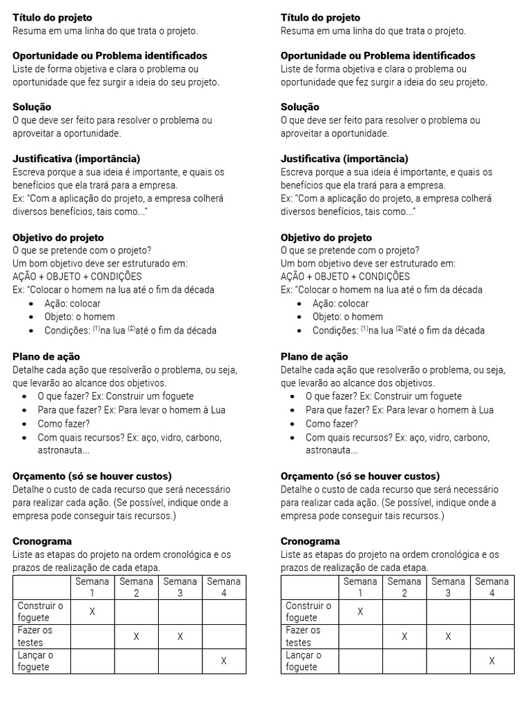 Modelo de projeto | PDF