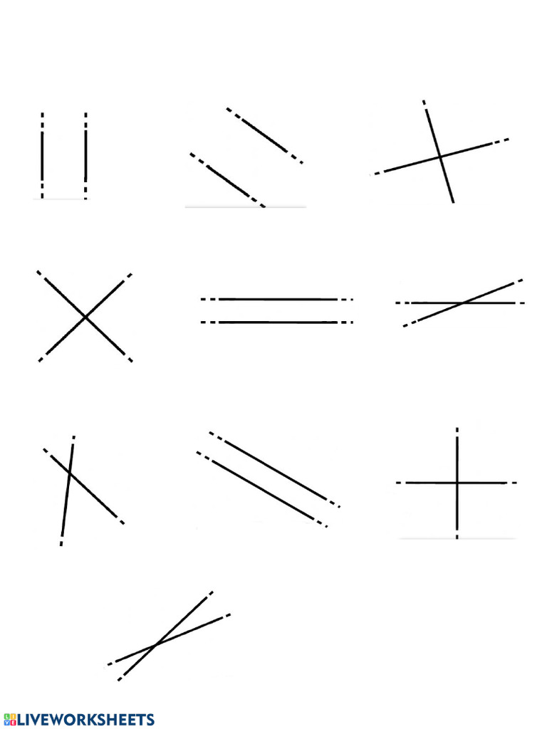 Actividad - Identifica Los Tipos de Rectas | PDF