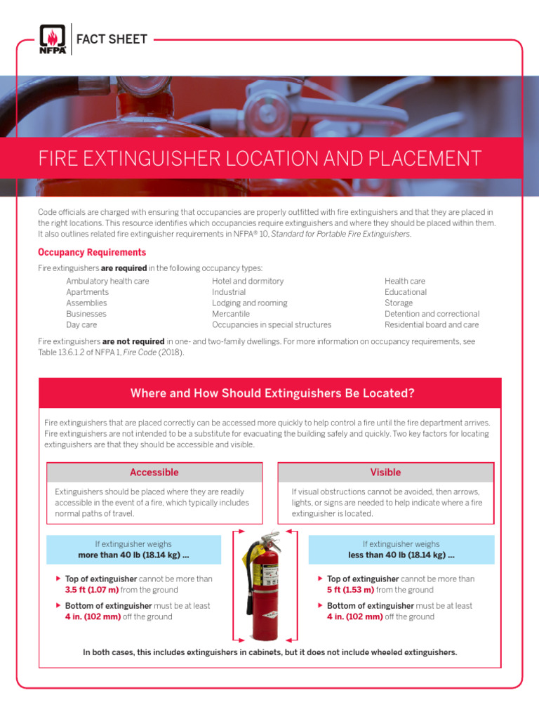 Fire Extinguisher Fact Sheet | PDF
