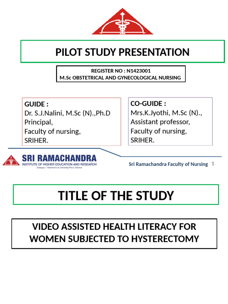 Pilot Study | PDF