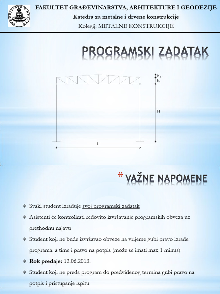Metalne Konstrukcije | PDF