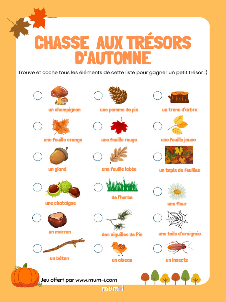 Chasse Aux Trésors D'automne | PDF