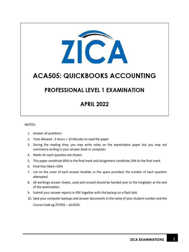 3568 - File - 1. ACA505 - April 2022 Exam Paper | PDF